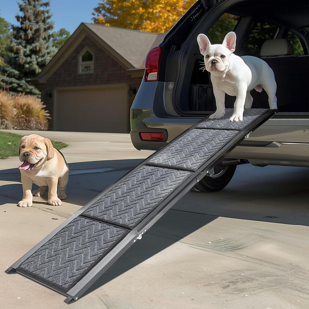 Moonflor 71" Folding Dog Ramp for Car & Trucks SUVs Portable Pet Ramp ...