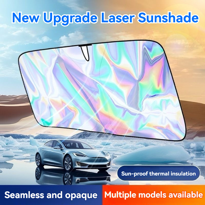 Universal Car Windshield Sun Shade Laser Cover Sun Protection UV ...