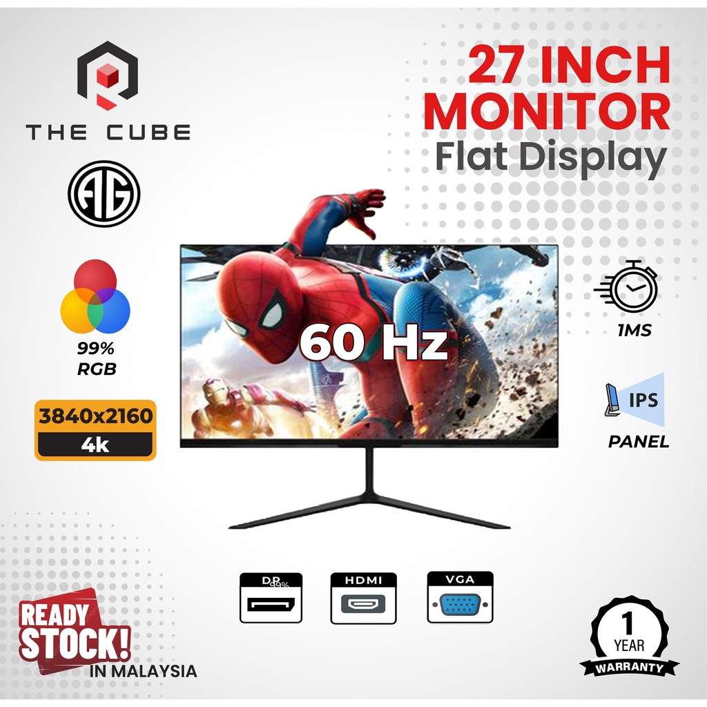 PC Monitor 19 Inch - 27 Inch 2K / 4K LED Computer Monitor 60 - 165Hz ...