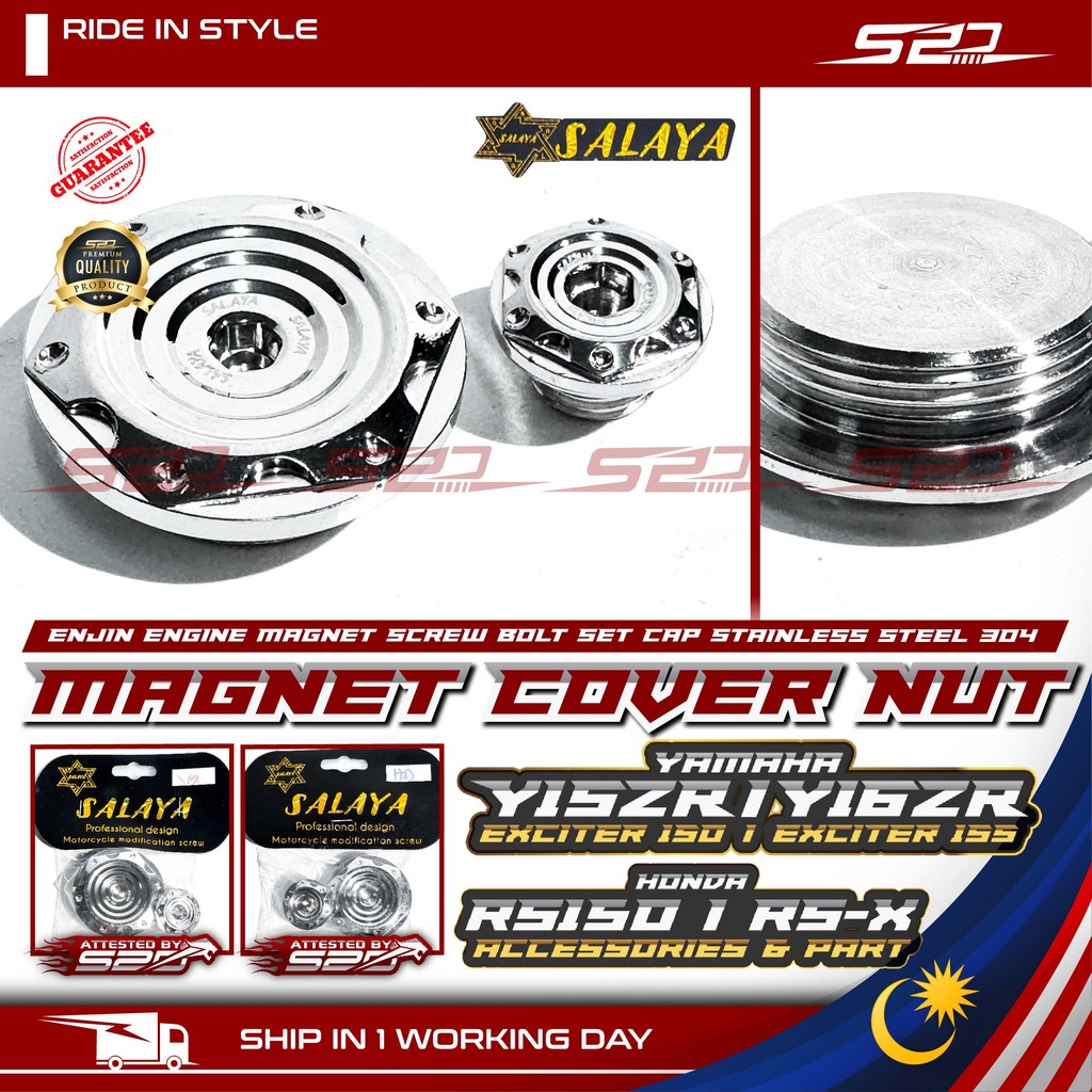 Magnet Cover Nut SALAYA RS150 RS-X 150 Y15 Y16 FZ MT R15 SRL Enjin ...