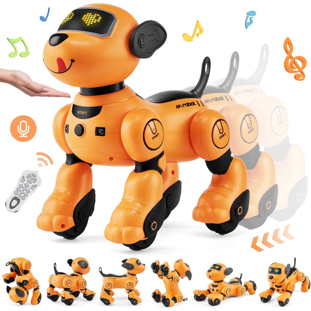 RC Robot Dog Toy, 2.4GHz RC Dog Programmable Smart Interactive Robot ...