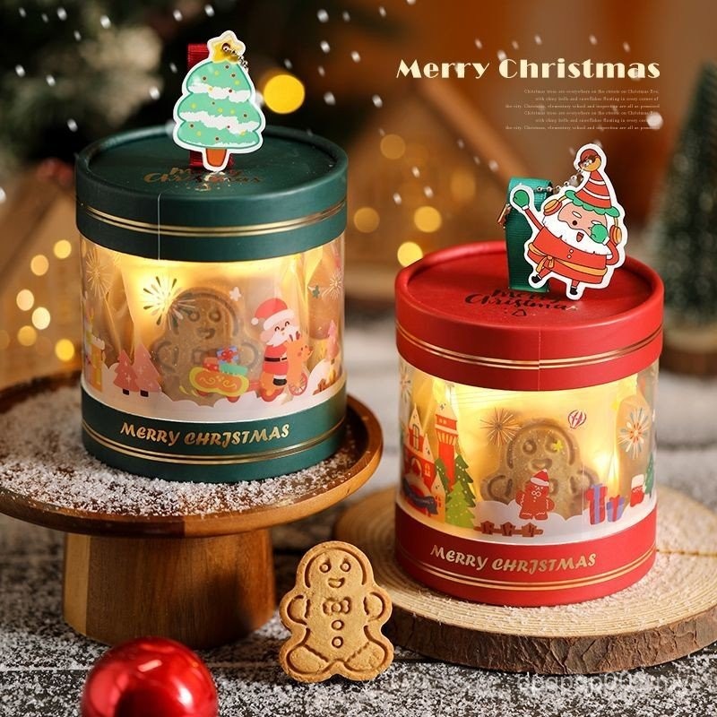 Christmas Biscuits Gingerbread Man Gift Box Handmade Cookies Pastry ...