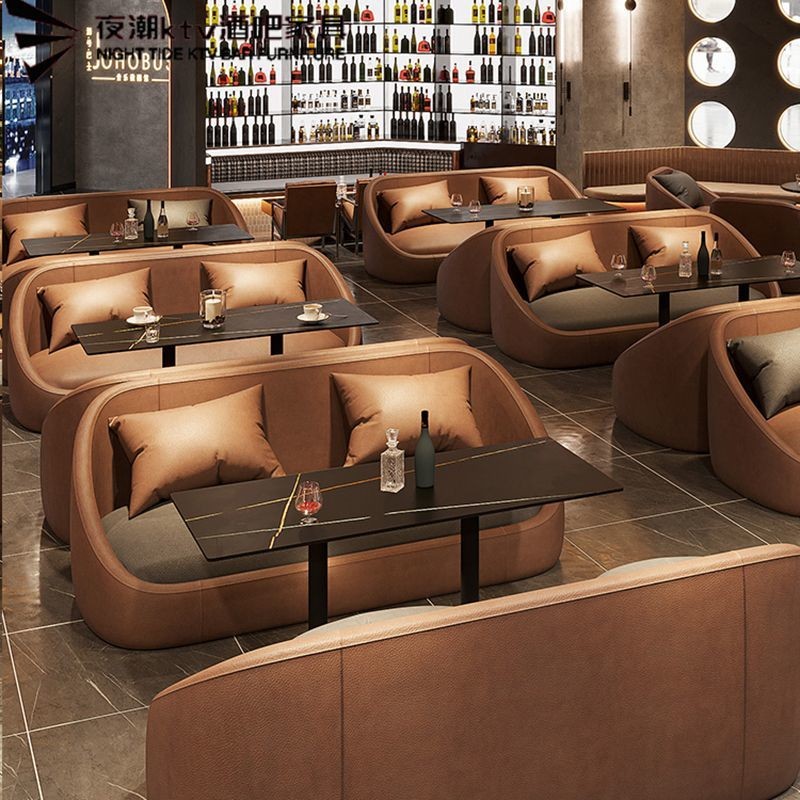 Coffee Shop Deck Sofa Milk Tea Shop Table and Chair Combination Quiet ...