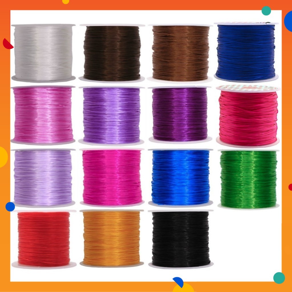 Beads Stringing Material 0.8mm Stretchable Elastic String DIY Crystal ...