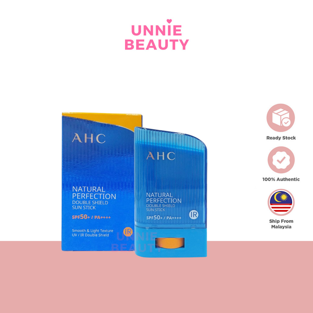 AHC Natural Pefection Double Shield Sun Stick (NEW) 22g Sunblock Sunscreen 防曬霜 防晒棒 | Shopee Malaysia