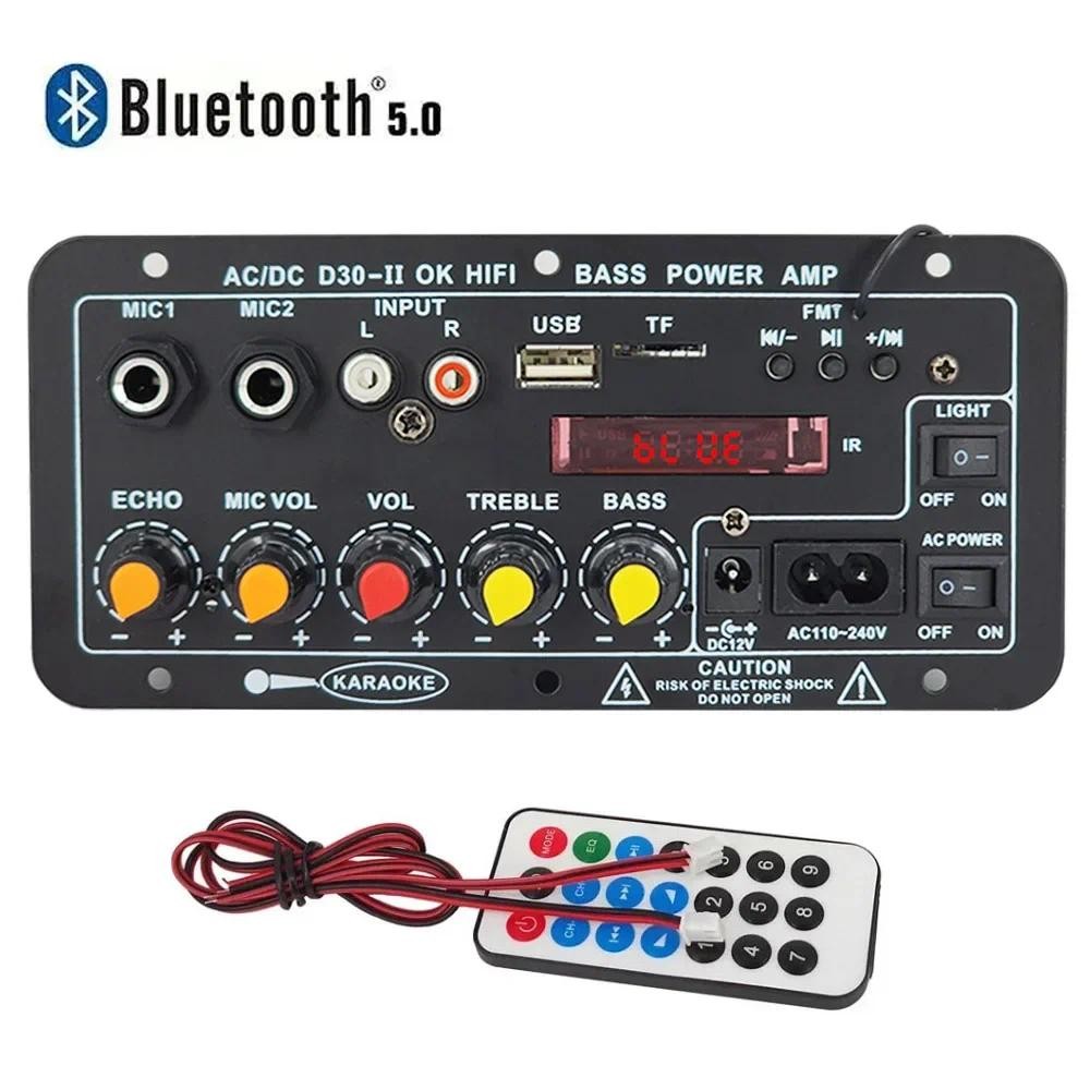 12V 110V 220V Digital Bluetooth Amplifier Board Subwoofer Dual ...