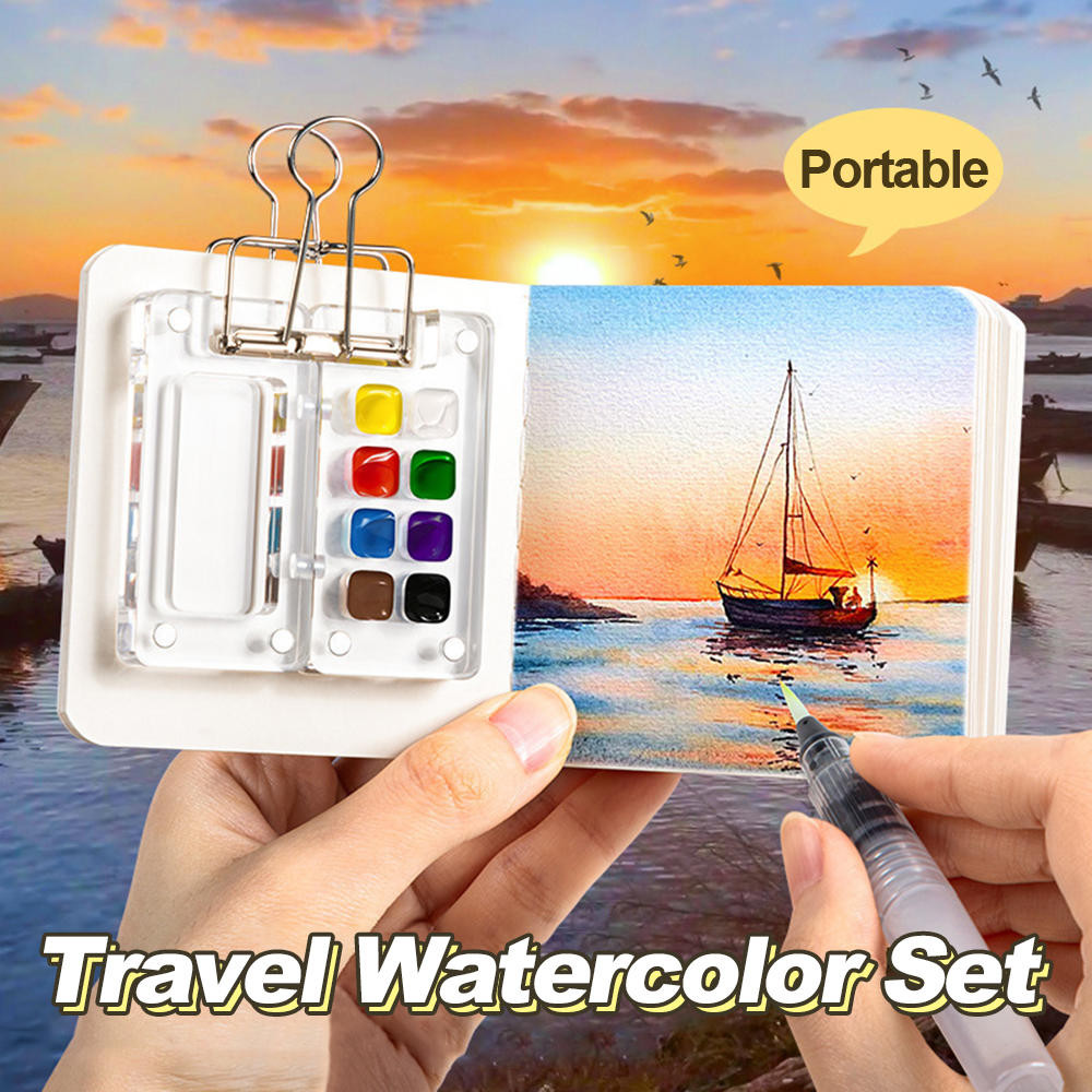 Mini Empty Watercolor Palette,Portable Acrylic Tiny Paint Palette ...