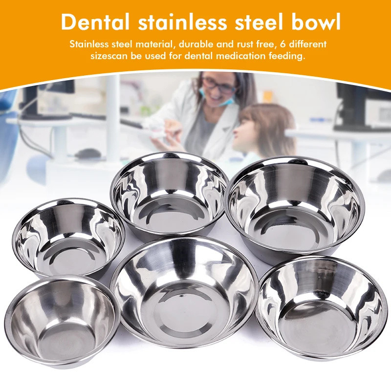 Dental Dressing Bowl Medication Cup 304 Stainless Steel Anti-Iodine ...