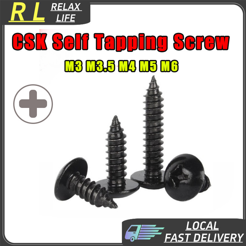 RL M3-M6 Black Cross Socket Button Convex Head Cap Screw Alloy 304 Grade 10.9 Oxide Allen Key ...