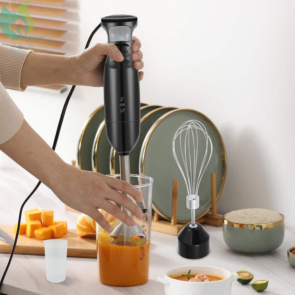 Hand Blender 300W Electric Stick Blender with Stainless Steel Blade Multifunctional Food Mixer ...
