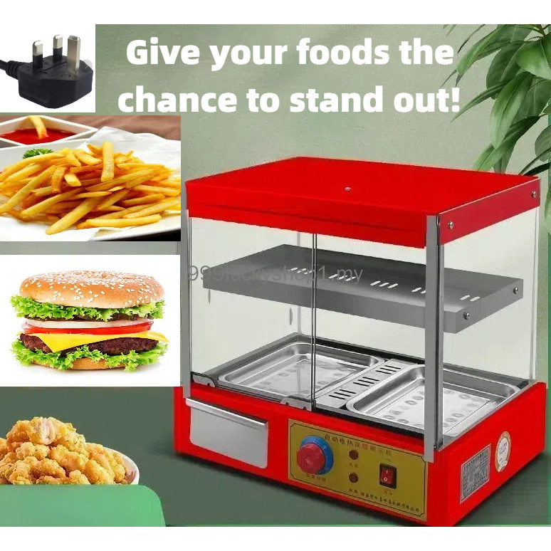 Commercial Food Warmer Countertop Pizza Warmers Display Pastry Patty ...