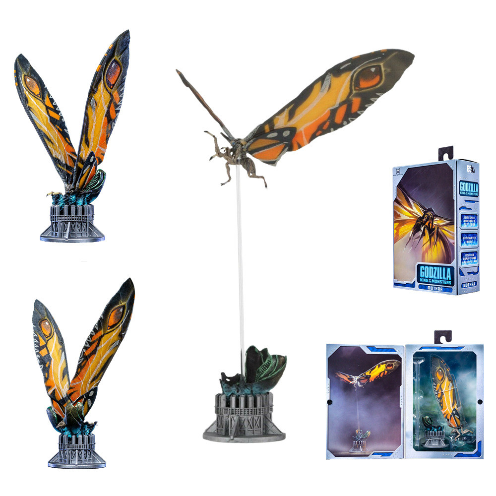 23cm NECA 2019 Godzilla King of Monsters Mothra Mothra Raton Figure ...