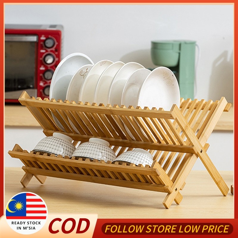 Wooden Plate Holder / Dish Organiser / PlateStand / Wooden Plate Rack ...
