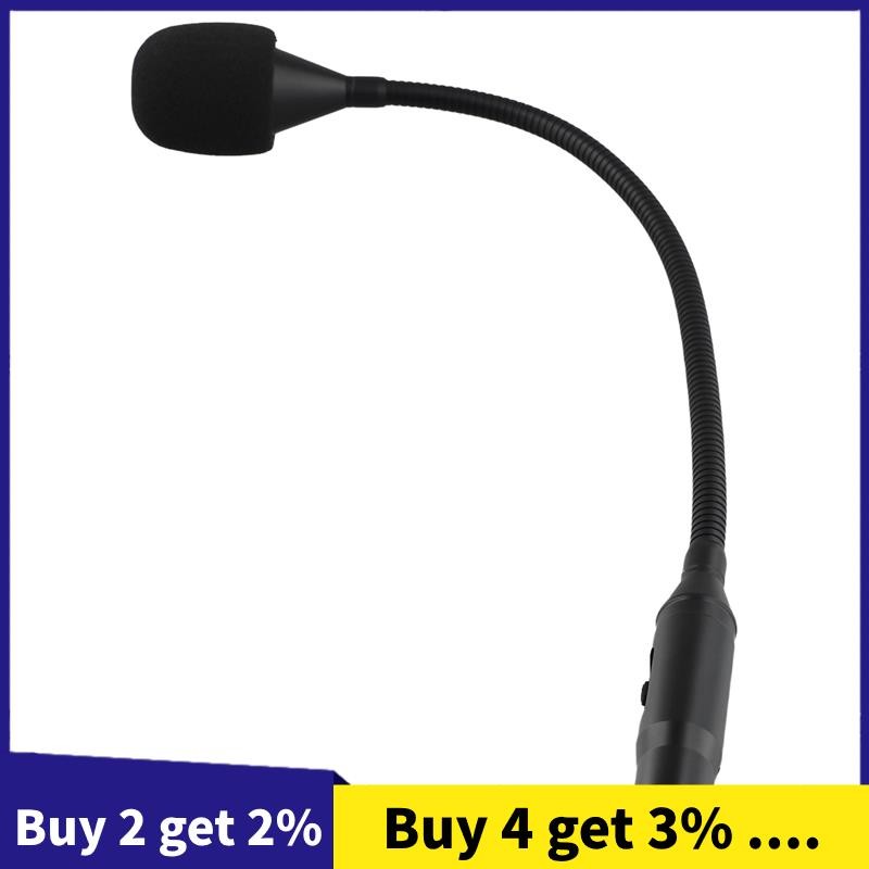 Gooseneck Microphone 3 Pin Flexible Noise Reduction Gooseneck Plug in ...