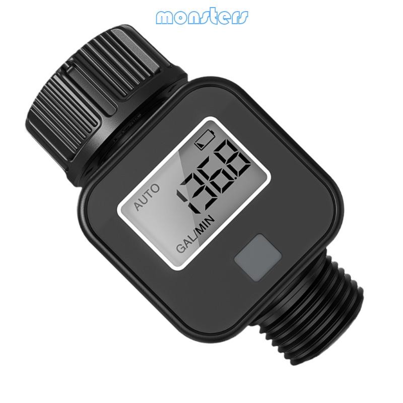 Mon Digital Water Flow Meter Standard 3 4 Hose Water Meter For Outdoor ...