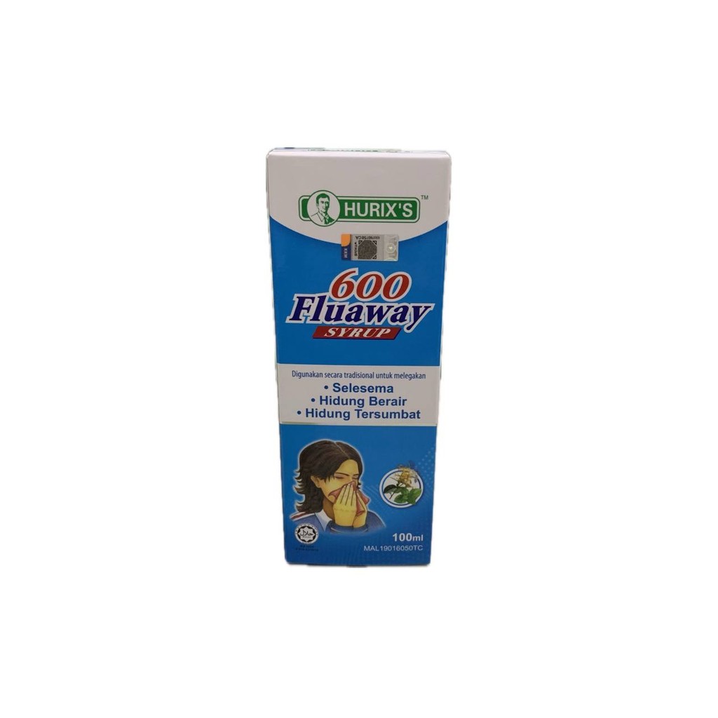 HURIX'S 600 FLUAWAY SYRUP 100ML (EXP:11/2026) | Shopee Malaysia