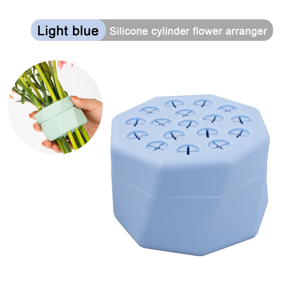 greatdream| Spiral Stem Support Flower Stem Holder Multi-hole Silicone ...