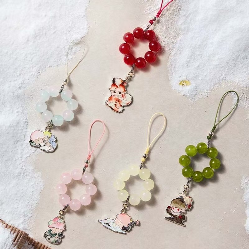 POPMART Mobile pendant DIMOO Wind Moon series disc bead pendant blind ...