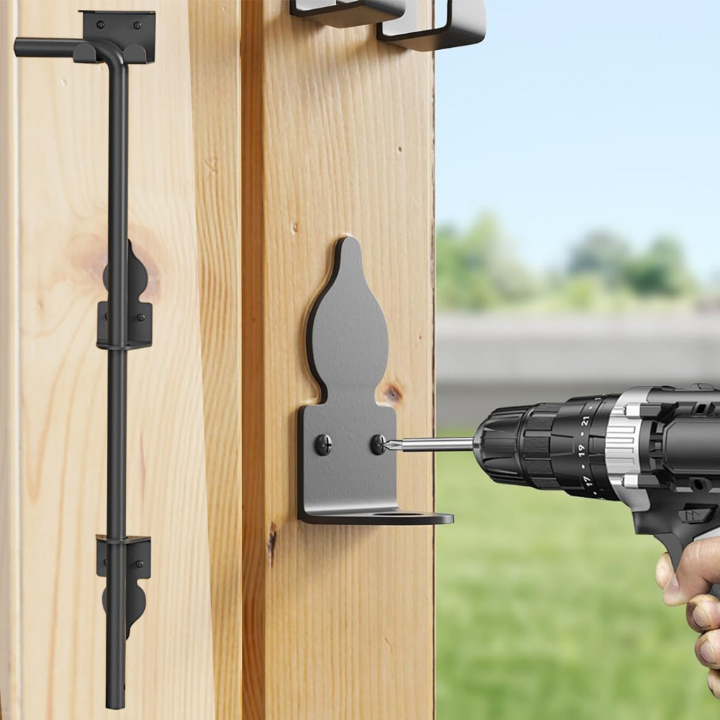 {downey} Fence Gate Latch Heavy Duty Gate Latch 12 Inch Metal Cane Bolt ...