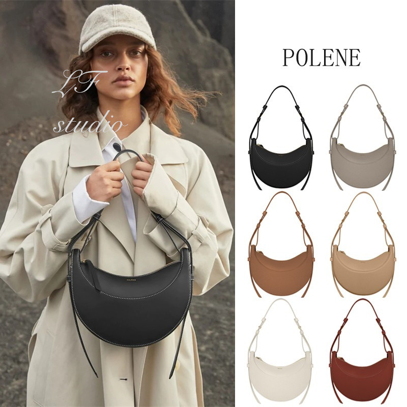 Polene bags Bag Women Messenger Small Shoulder Bag Crescent Bag Half ...