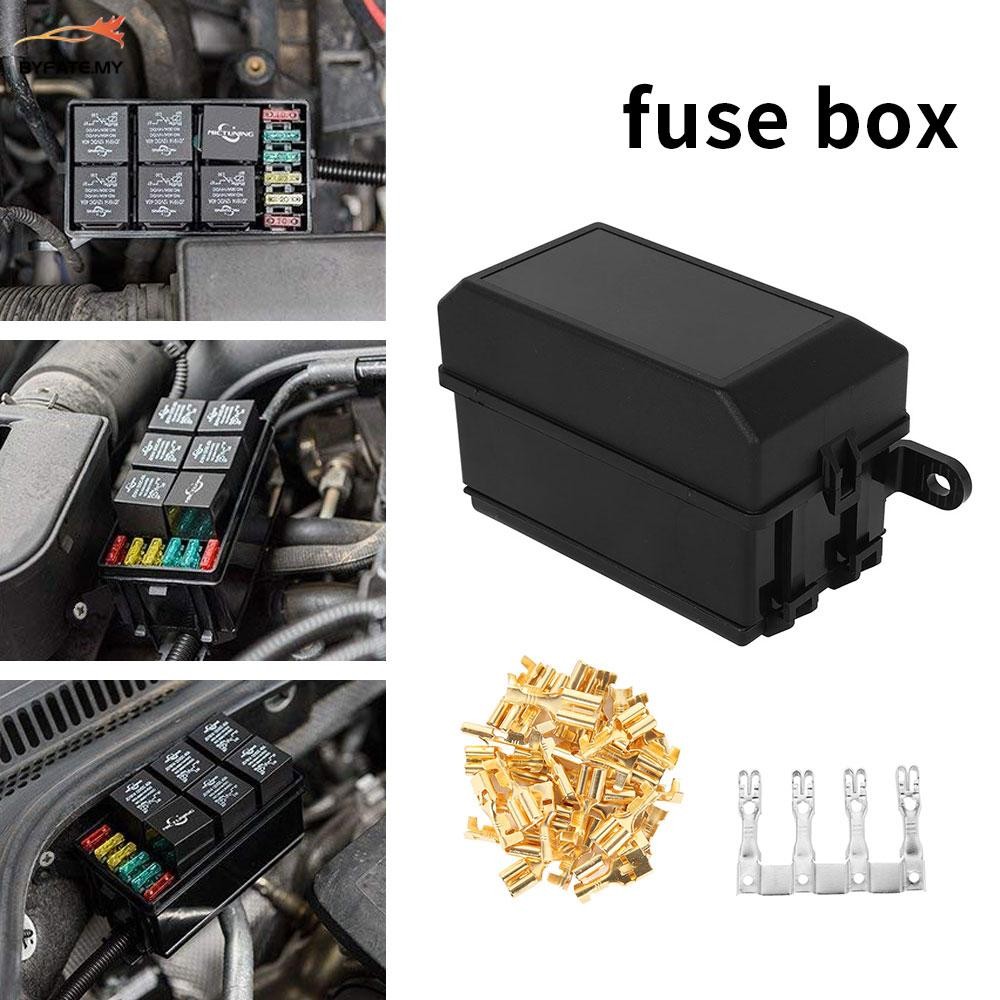 Fuse Box Universal Car Fuse Box 6 Relay Block Holder 5 Road Fuse Box ...