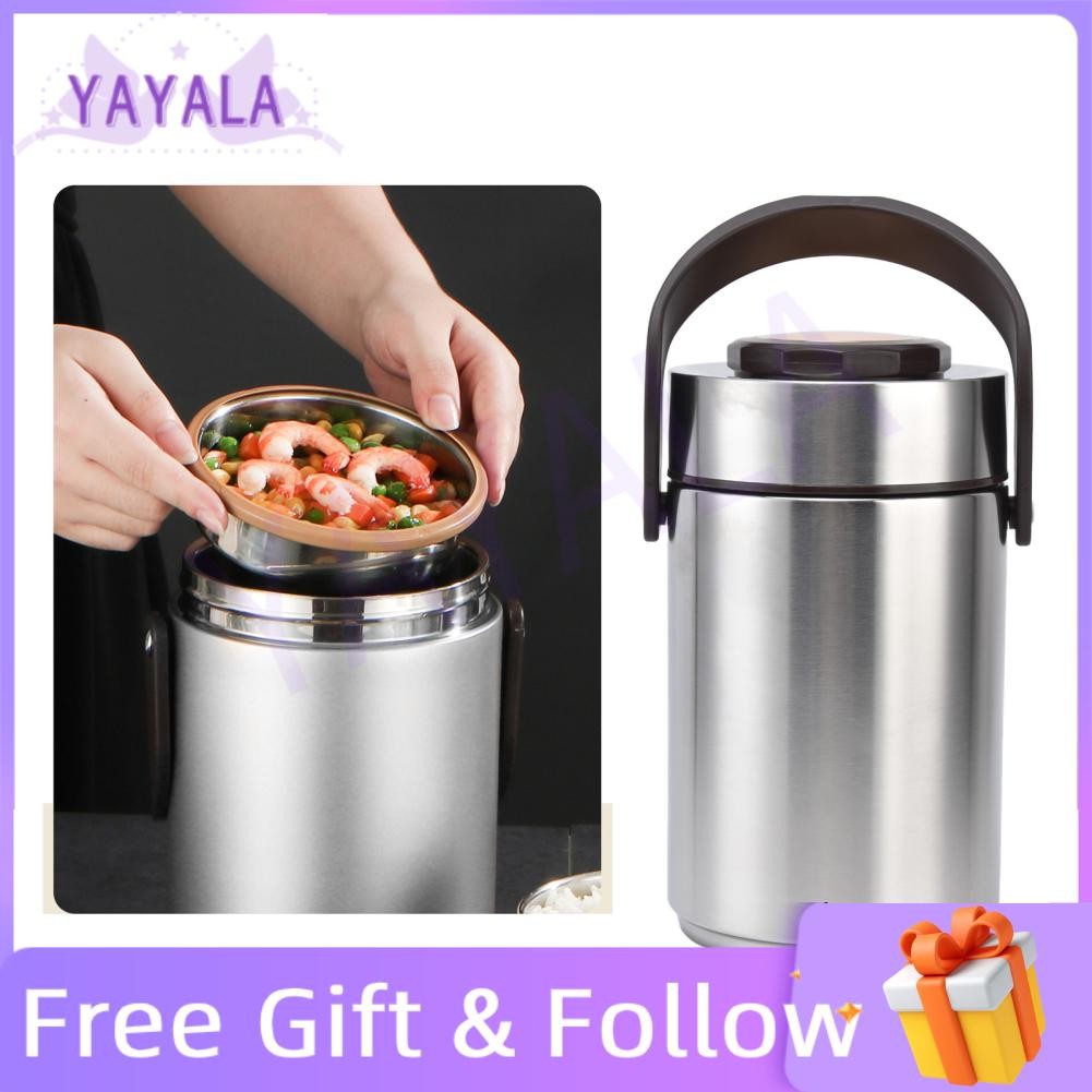 Yayala 2300ml Insulated Lunch Containers Portable 304 Stainless Steel Vacuum | Shopee Malaysia