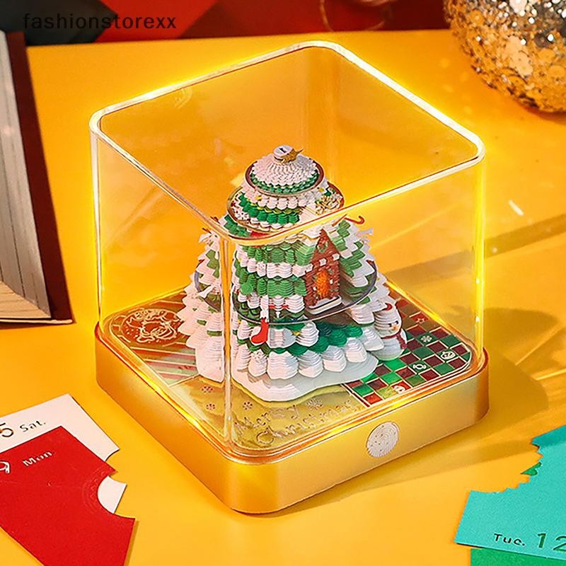 [fashion] Christmas Tree Desk Calendar With LED Lights 2025 Calendar ...