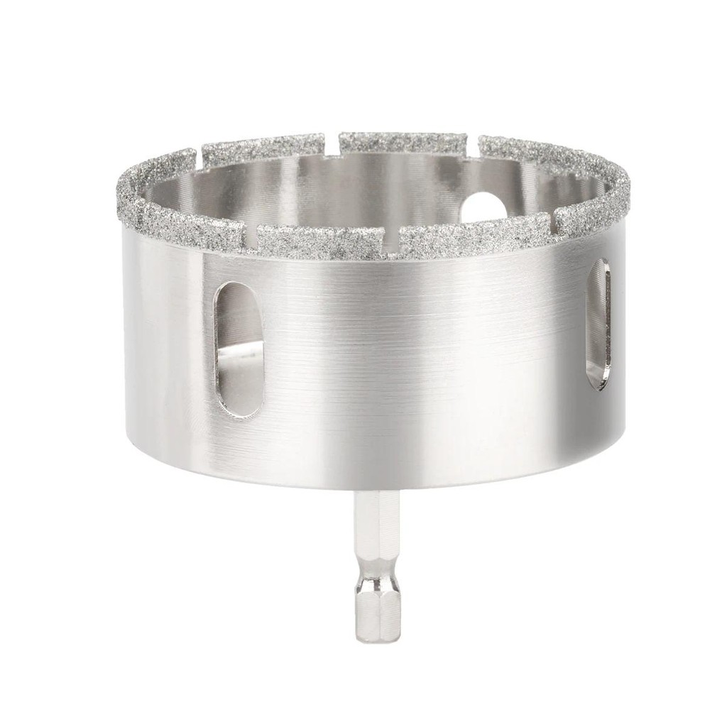 35mm-70mm Glass Hole Saw Hex Shank Diamond Coated Drill Bit Tile Marble Glass Granite Ceramic ...