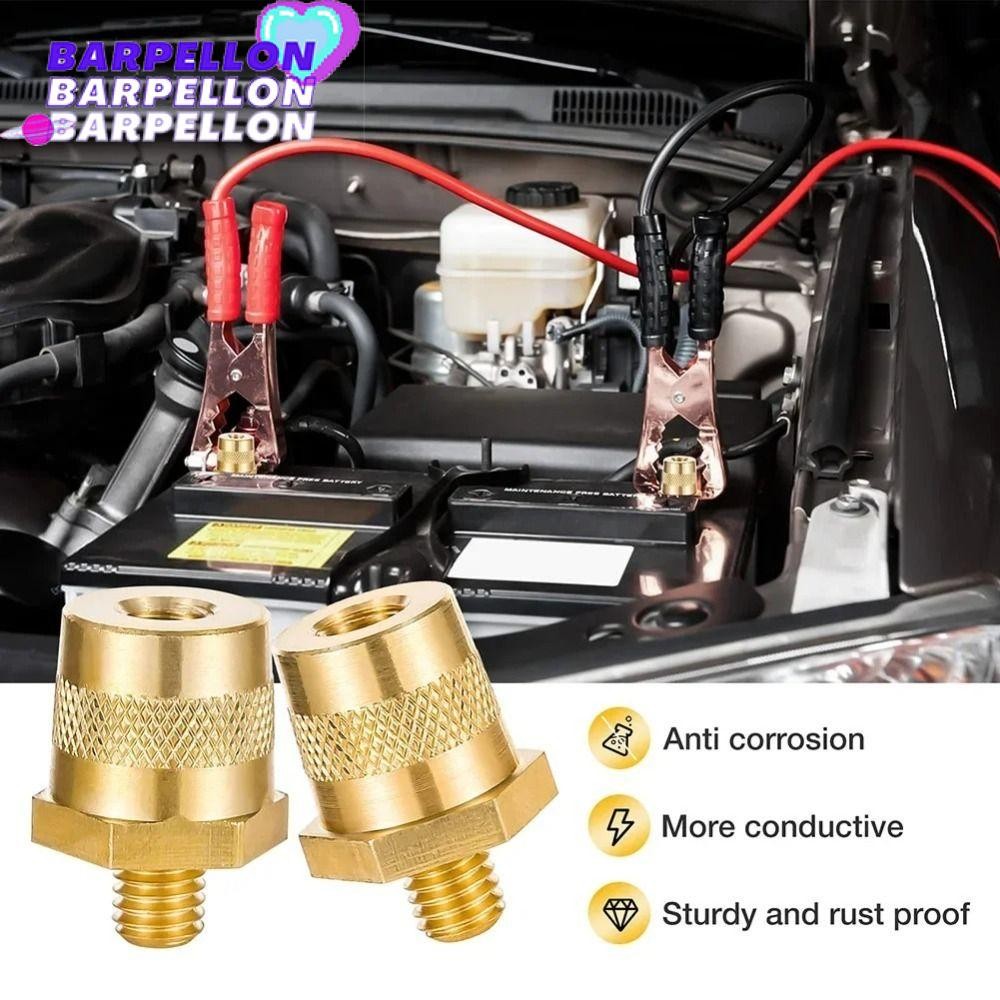 BARPELLON Battery Pole Adapter, With Male Thread Brass Battery Post ...