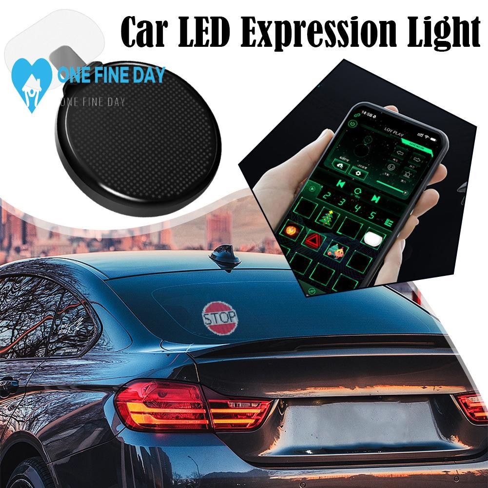 Car Led Screen Logo Bluetooth Scrolling Message App Control With Remote ...