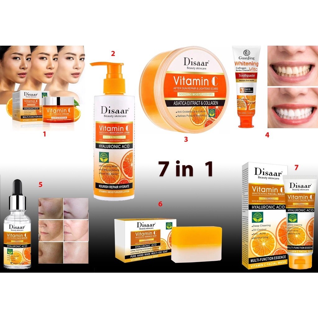 ** Disaar 7-in-1 Soothing Gel: Face & Body Lotion, Soap, Serum, Day ...