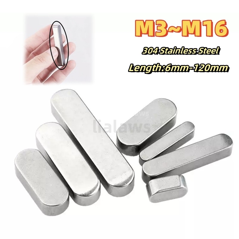 Flat Key Pin Round Corner 304 Stainless Steel A Type Key Square Pins M3 ...
