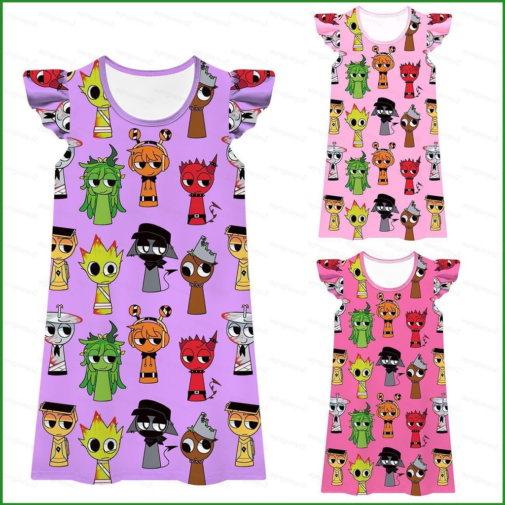 Niko Incredibox Sprunki Plush cartoon cute dress cosplay colth for kids ...