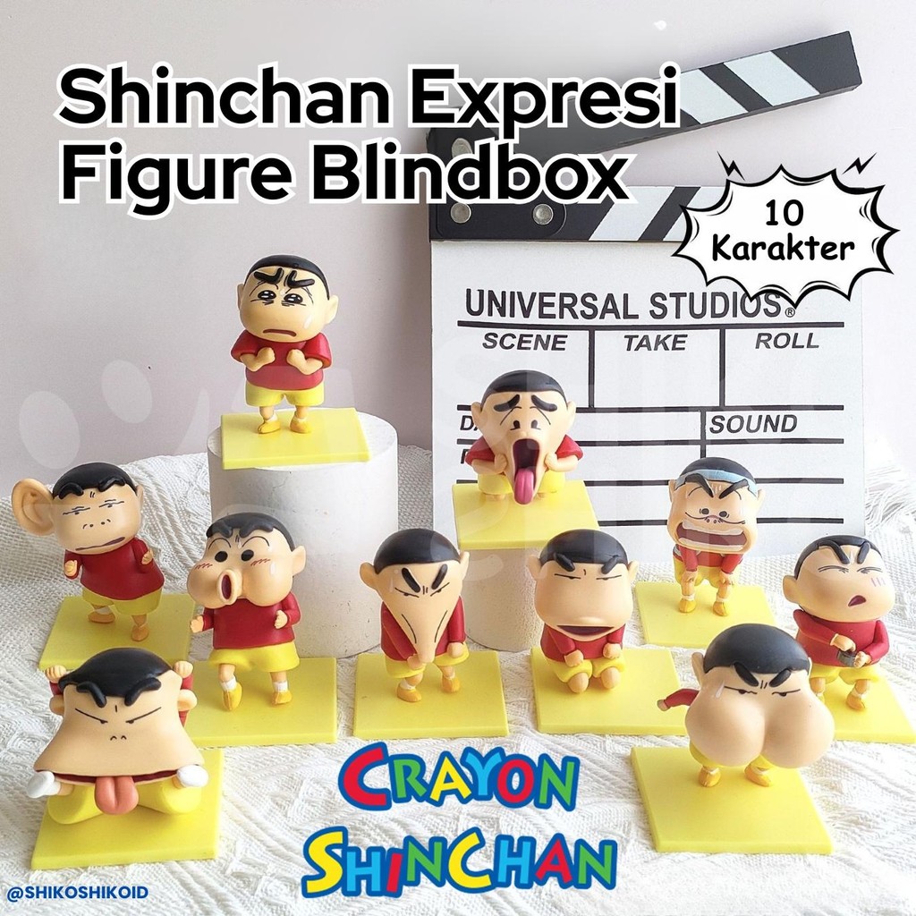 BBSexp Blind Box Shinchan Crayon Shin-chan Face Expression with Weird ...