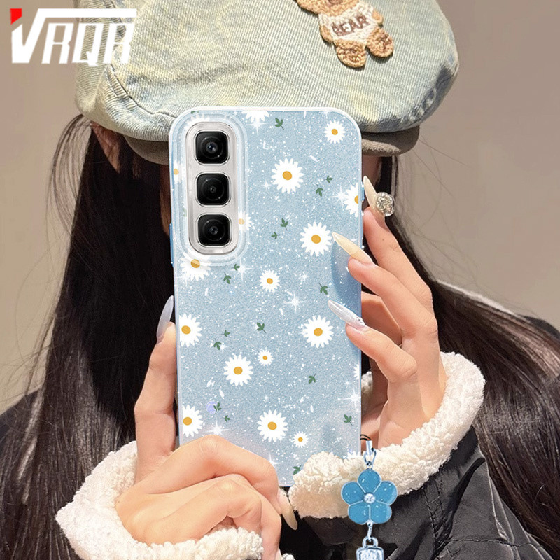 VRQR IMD Shining Elegant Daisy Braided Rope Phone Case For infinix Hot ...