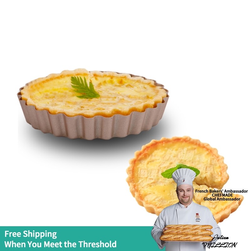 [CHEFMADE.os] 4"Non-stick Pie Tart Mould Removable Bottom Acuan Cheese ...