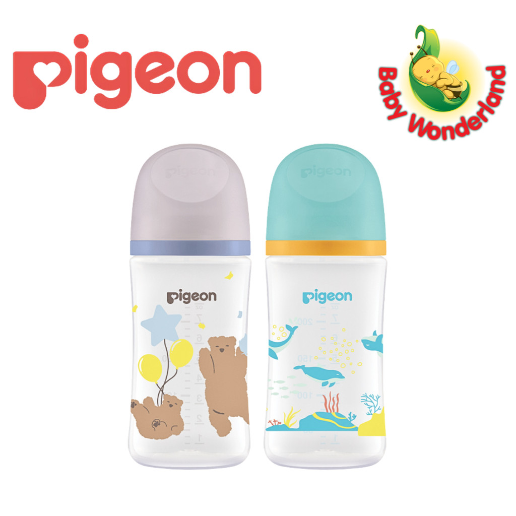 Pigeon Softouch Wide Neck PP Nursing Bottle (240ml) - 1pc | Shopee Malaysia