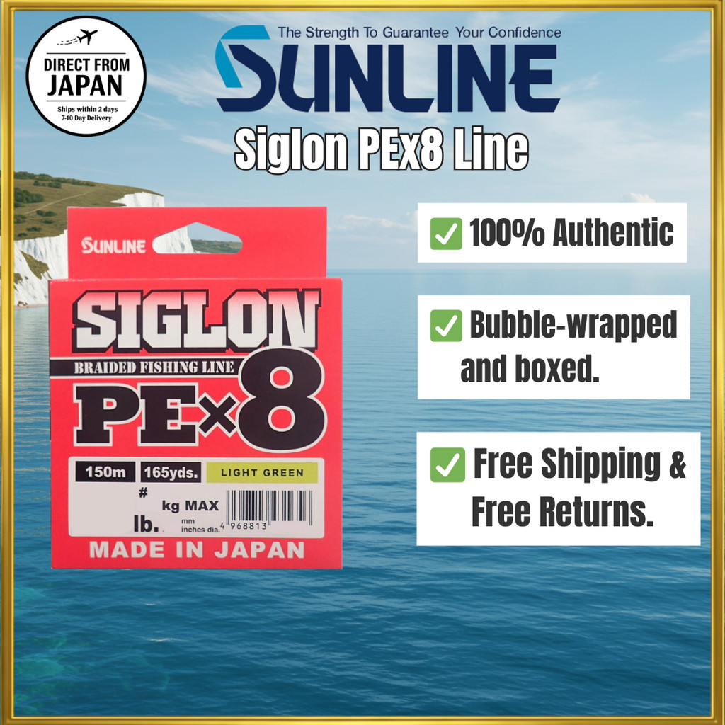 Sunline Siglon PEx8 Line 150m~200m Light Green | Shopee Malaysia