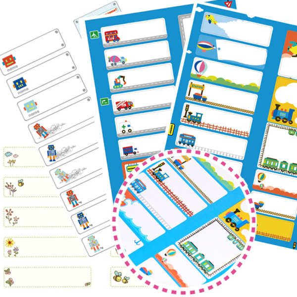 sticker nama stiker nama sticker nama waterproof Korea Imported ...