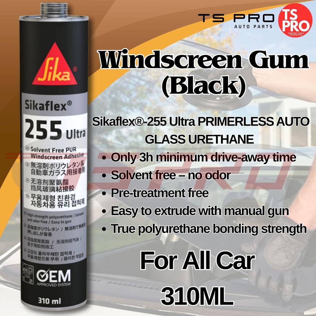 Sika Sikaflex® 255 Ultra Windscreen Gum (Black) (310ml) - For All Car ...