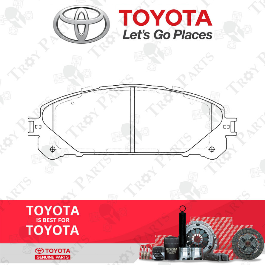 Original Toyota Front Brake Pad 04465-48150 for Lexus RX270 RX350 RX450 ...