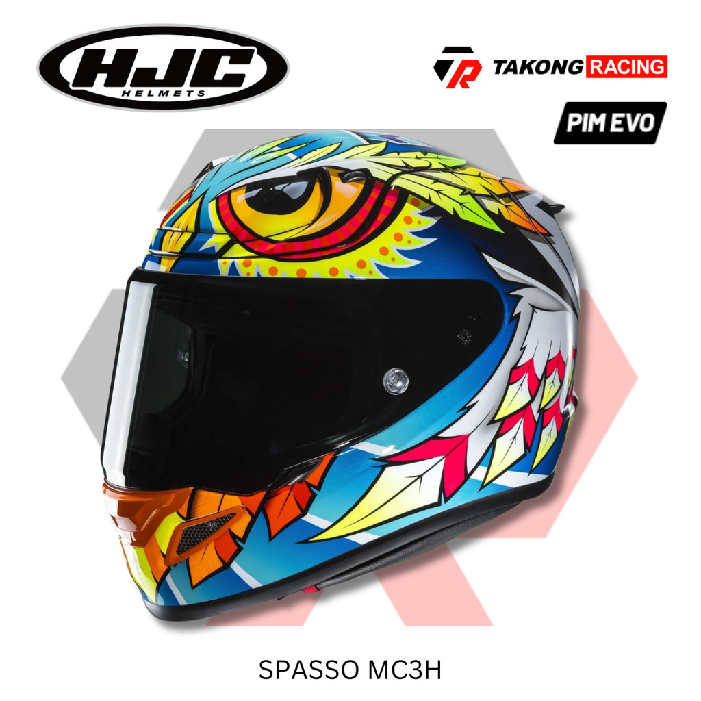 HJC Helmets RPHA 12 Spasso MC3H | Shopee Malaysia