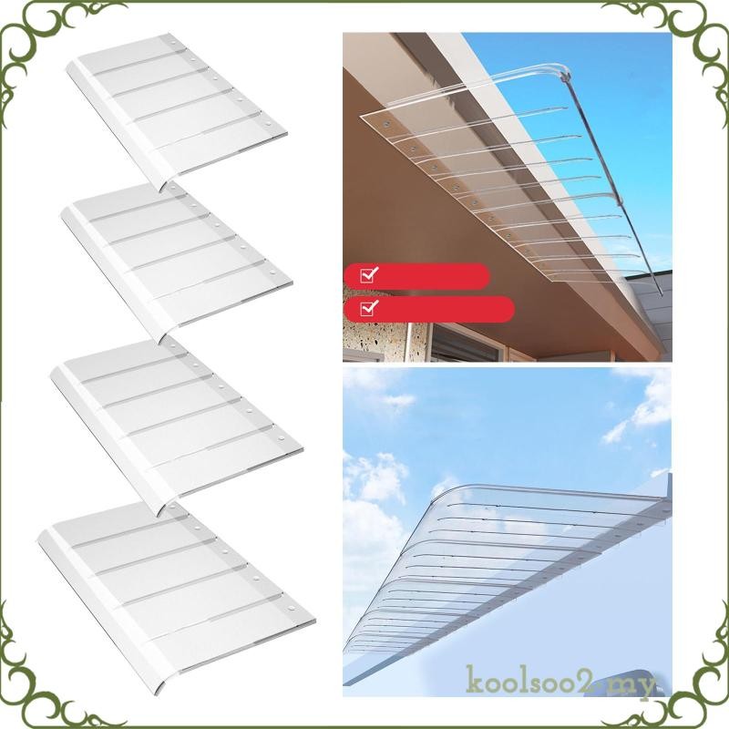 [KoolsooaeMY] Window Canopy Wall Mounted No Brackets Porch Awning Clear ...