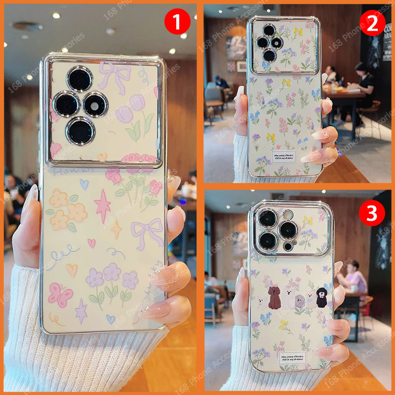 Honor 200 Pro Casing Honor 200 5G Casing Cute Dog Butterfly Flowers ...