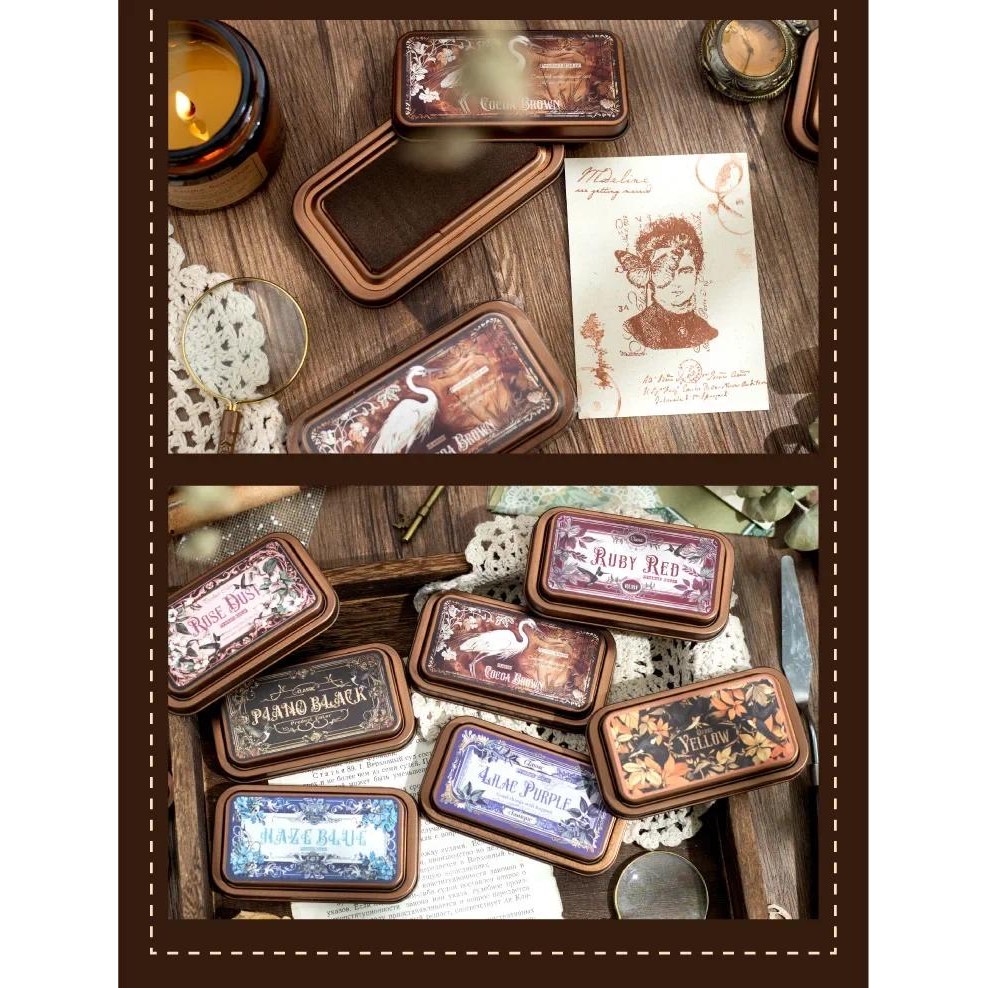 JIANWU Medieval Legend Series Vintage Material Collage Colorful Metal ...