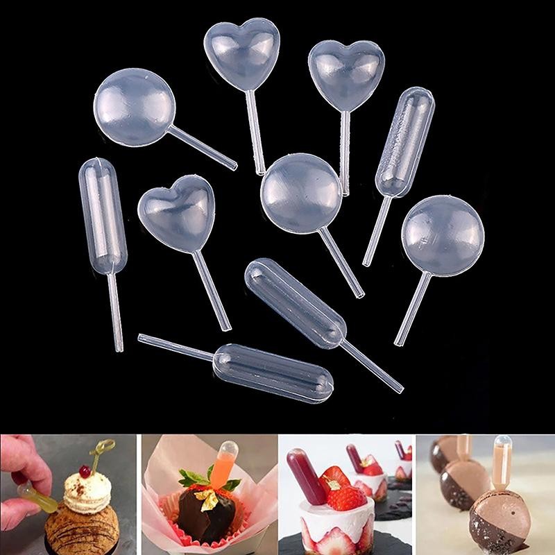 [GNJ] 50pcs Mini Liquid Squeeze Droppers Disposable Jam Dropper For ...