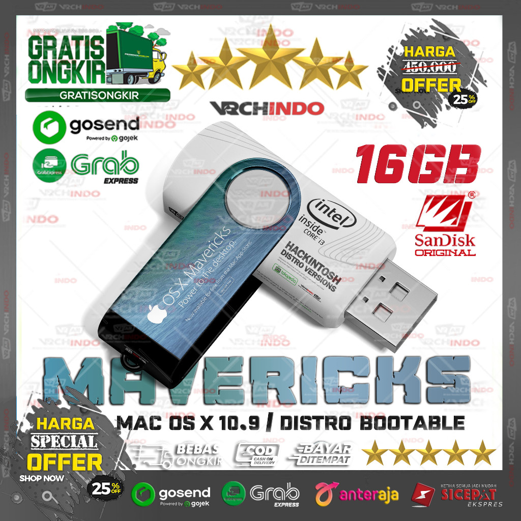 Mac OS X 10.9 - MacOS MAVERICKS | Hackintosh for Laptop Desktop ...
