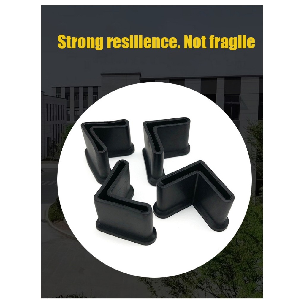 1x1 inch (25MM) ANGULAR HEAVY DUTY Tubular Rubber Footings /Stopper for ...