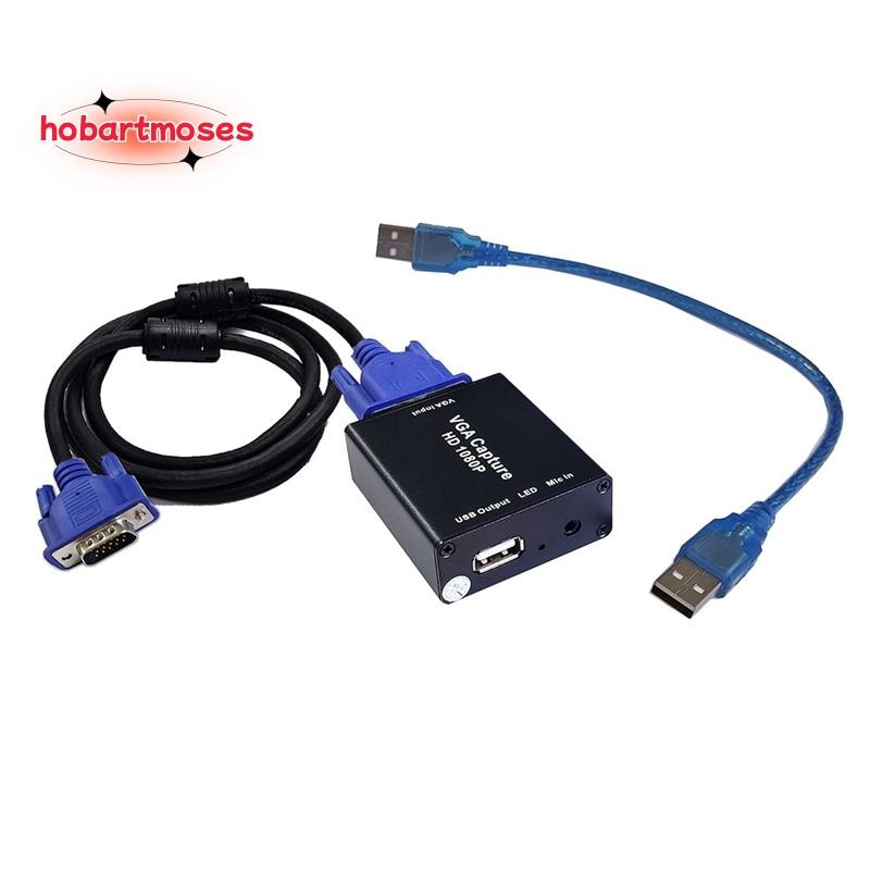 VGA to USB Adapter Converter with Audio and Video Capture Card 1080P ...