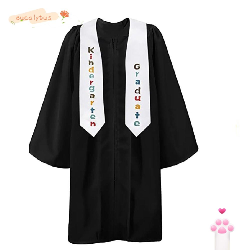 EU-FASHION Graduation Stole Sash Adult Celebration Photo Props Black ...